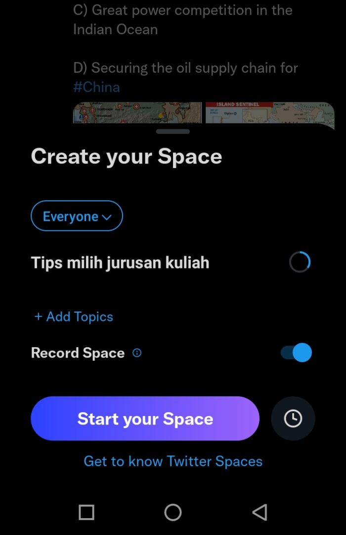 Cara Membuat dan Gabung Space di Twitter Android, iPhone, juga PC