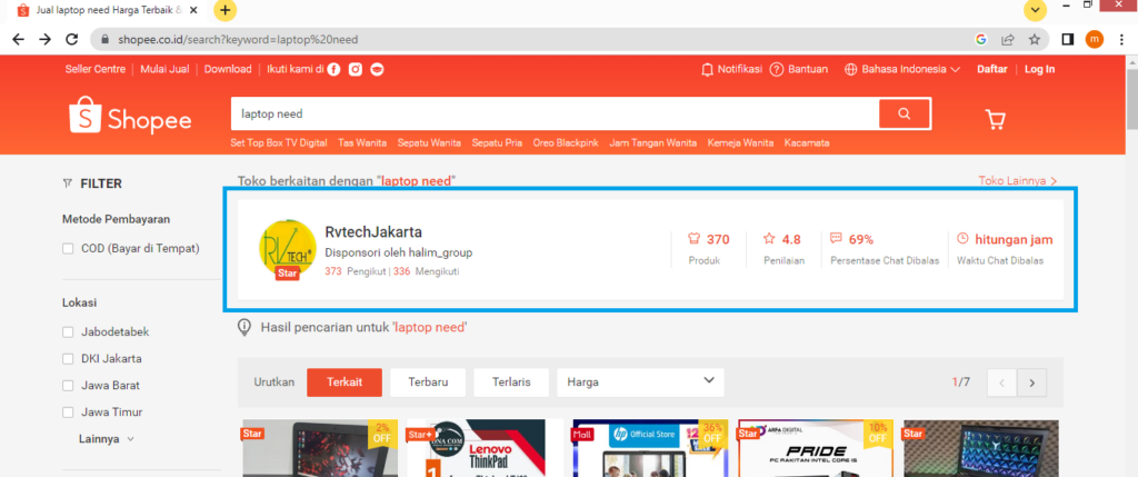 Cara Mencari Toko di Shopee lewat Komputer, HP hingga Filter - Plugin ...
