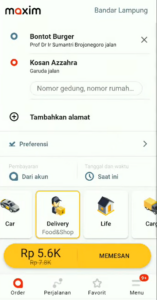 Cara Cek Tarif Maxim Delivery per KM di Dalam dan Antarkota 2023 ...