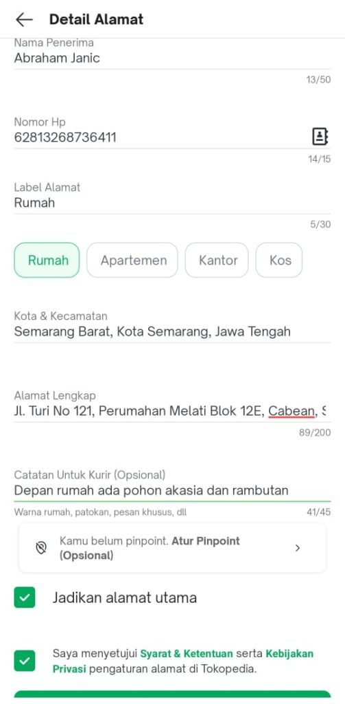 Cara Mengisi Alamat di Tokopedia Saat Belanja Online - Plugin Ongkos Kirim