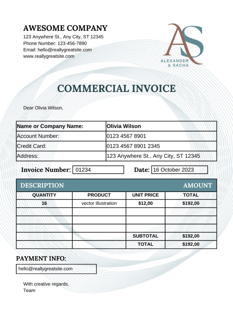 Commercial Invoice Adalah - Simak Fungsi, Cara Membuat dan Contoh ...