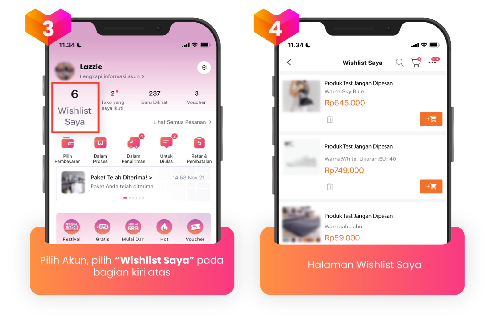 Cara Melihat Wishlist di Lazada Terbaru (Aplikasi & Web) - Plugin Ongkos Kirim