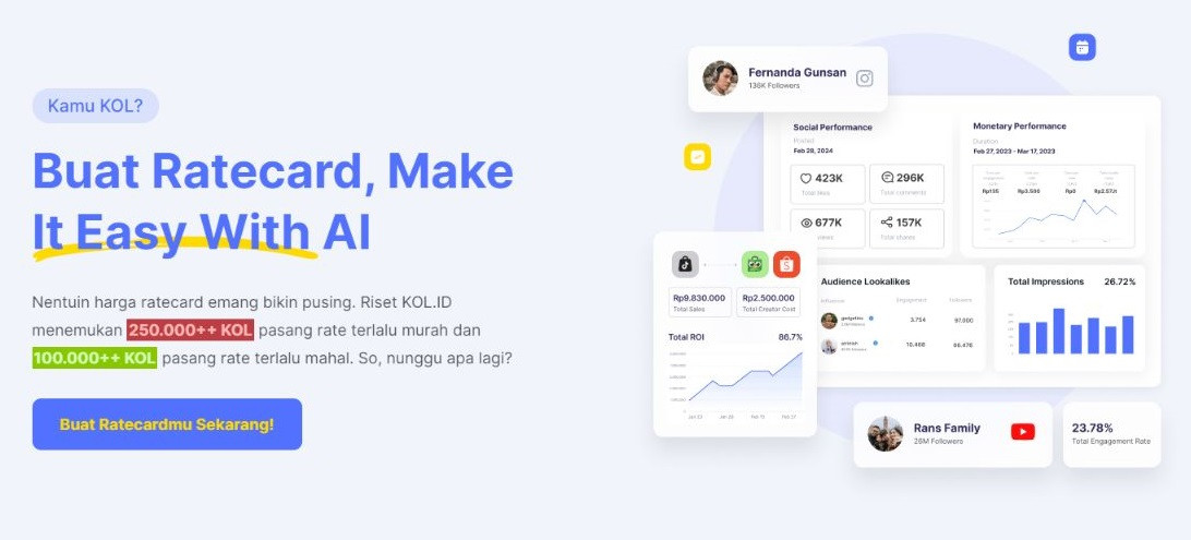 Cara Cek Rate Card KOL (Influencer) dengan Mudah di KOL.ID - Plugin ...