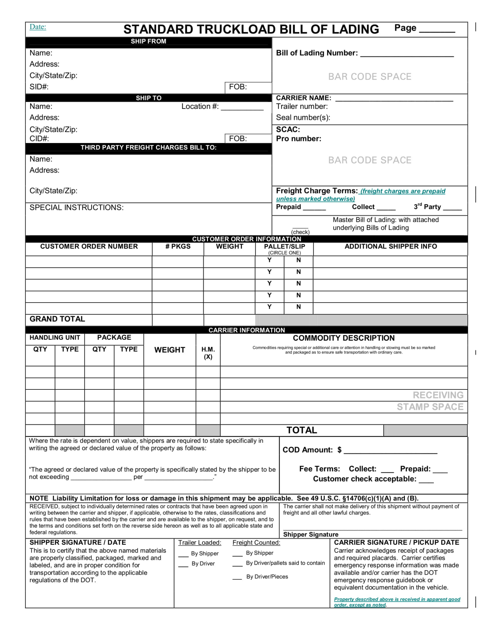 5 Contoh Bill of Lading [+ Template Excel & PDF Gratis] - Plugin Ongkos ...
