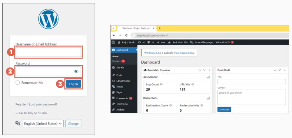 3 Cara Login WordPress sebagai Admin di cPanel hingga Localhost - Tonjoo
