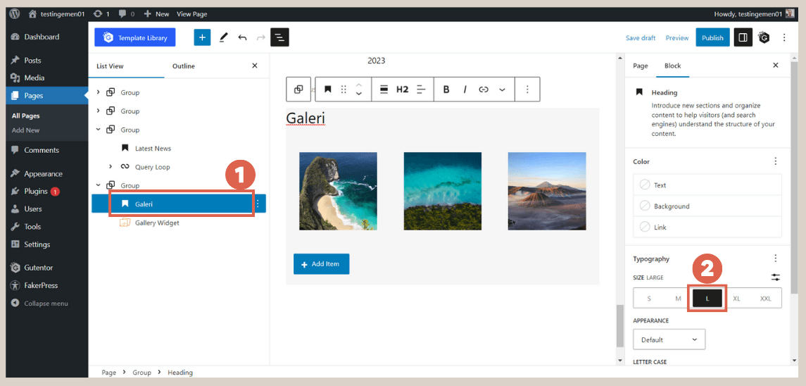 Gutenberg WordPress (Part 8): Cara Membuat Section Gallery di Homepage - Tonjoo Studio