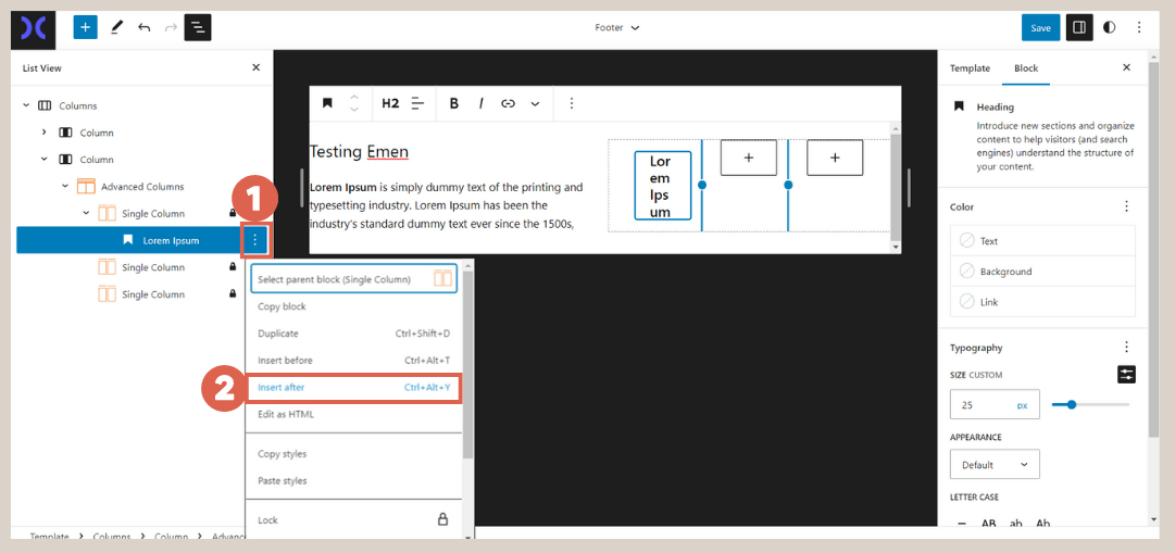 Gutenberg Tutorial Part 4 How To Create Footer For Website Tonjoo