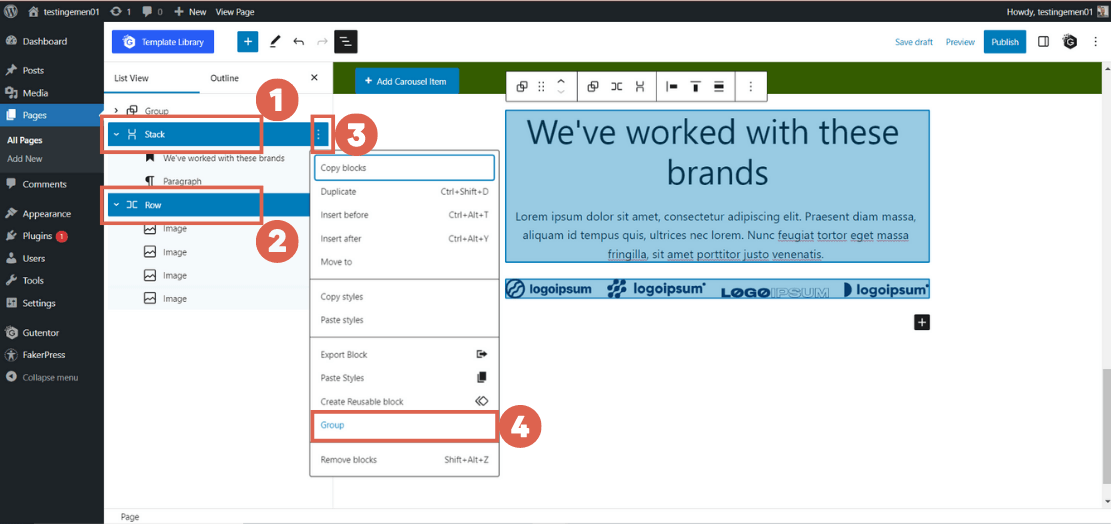 Gutenberg Tutorial (Part 6): How to Create Client Logo Section - Tonjoo ...