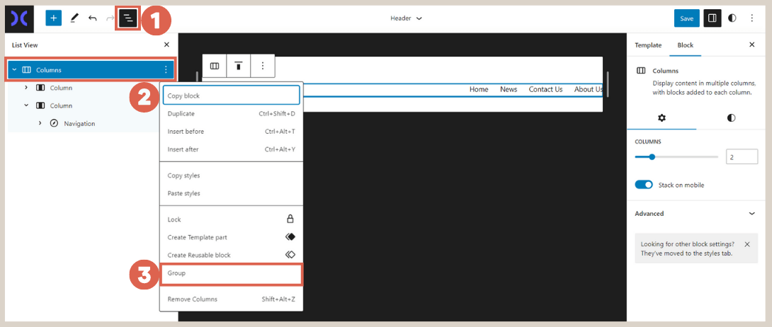 Gutenberg Tutorial Part 3 How To Create Header On Wordpress Tonjoo