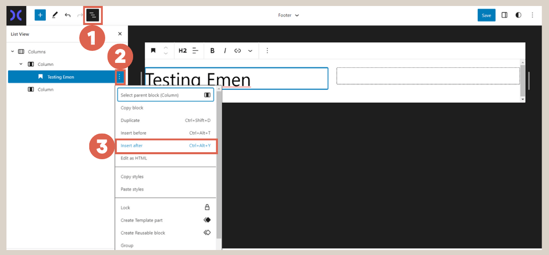 Gutenberg Tutorial Part 4 How To Create Footer For Website Tonjoo