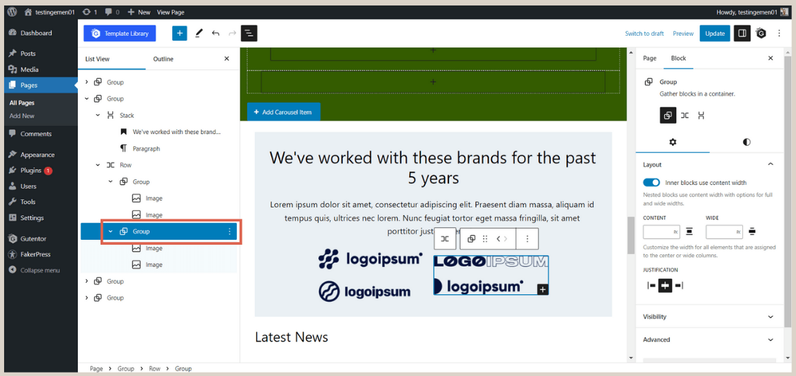 Gutenberg Tutorial (Part 11): How to Create Responsive Client Logo ...