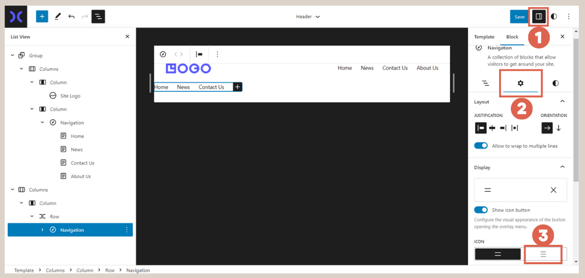 Gutenberg Tutorial Part 9 How To Create Responsive Header And Footer