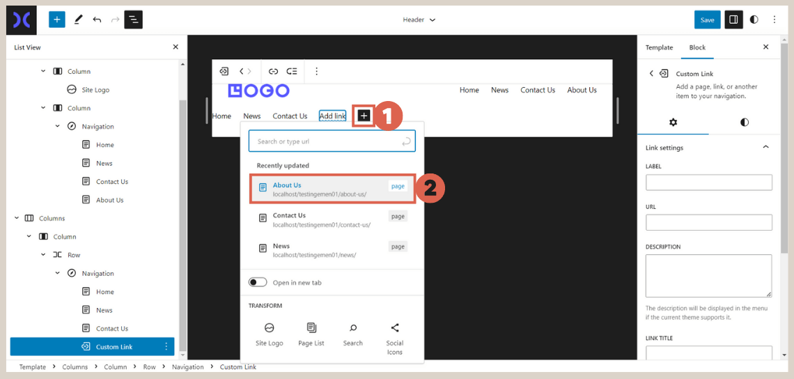 Gutenberg Tutorial Part 9 How To Create Responsive Header And Footer