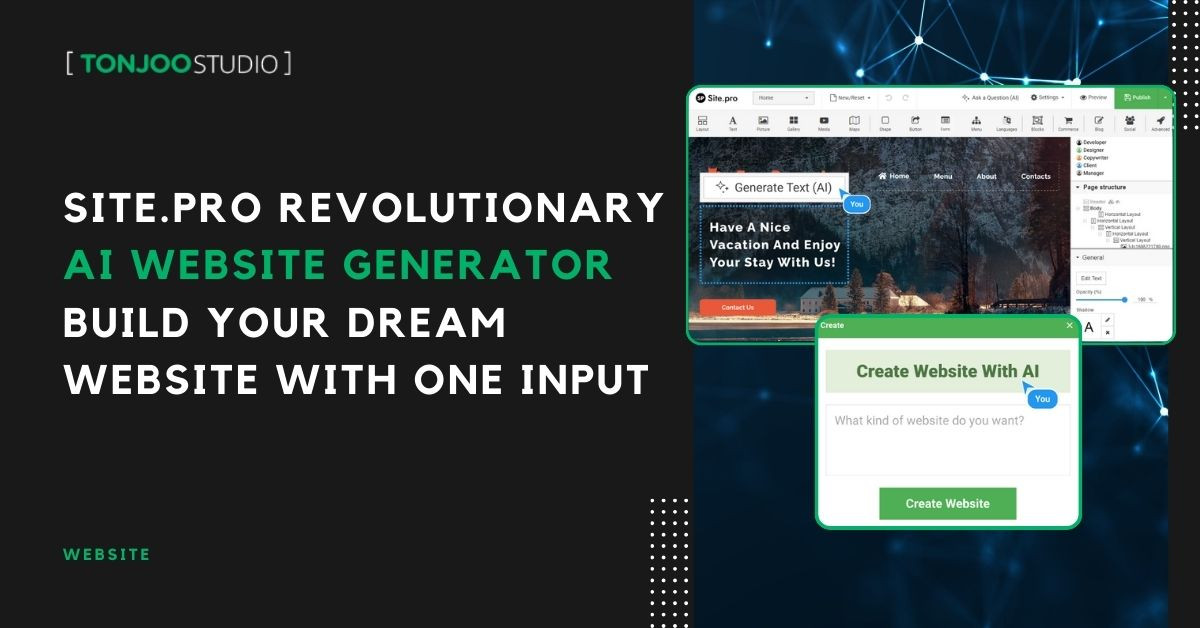 Site.pro Unveils Revolutionary AI Website Generator: Build Your Dream ...